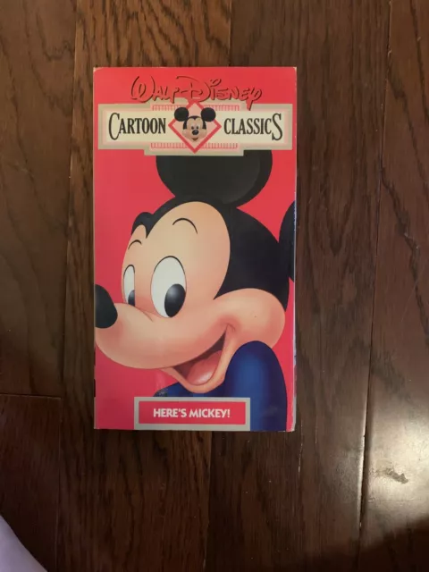 Walt Disney Cartoon Classics Here S Mickey Vhs Rare Vintage Stock 8385 The Best Porn Website