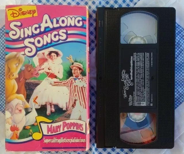 Disneys Sing Along Songs Mary Poppins Vhs Video Vintage Rare 9360 Hot