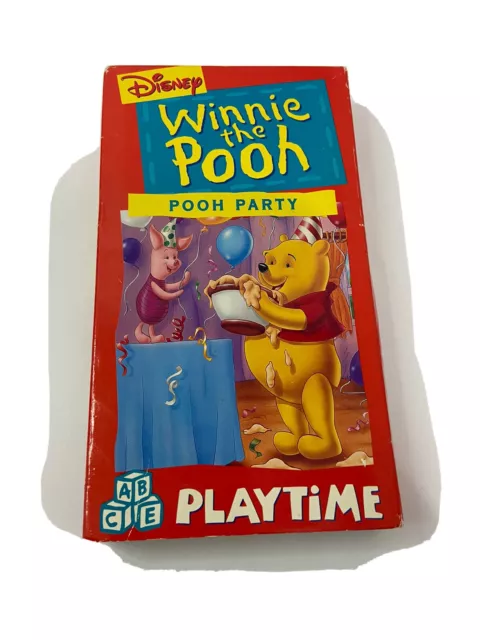 Disneys Winnie The Pooh Playtime Happy Pooh Day Vhs Video Tape Tested