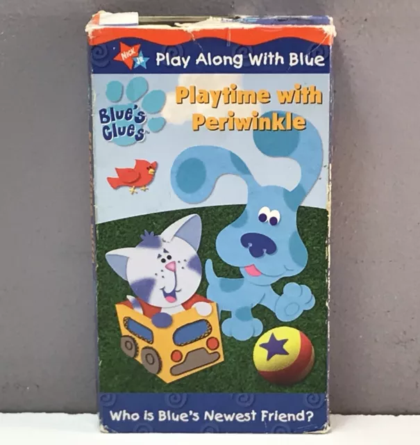 Nick Jr Blues Clues Playtime Periwinkle Vhs Video Tape Vtg Nickelodeon