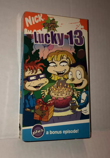 Rugrats All Grown Up Lucky Vhs Tape Cartoon Nick Nickelodeon 6240 Hot Sex Picture
