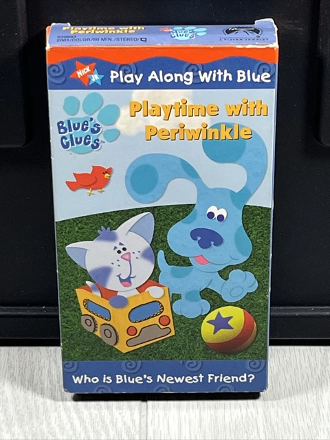 Blues Clues Playtime With Periwinkle Vhs Orange Nickelodeon 4130 The