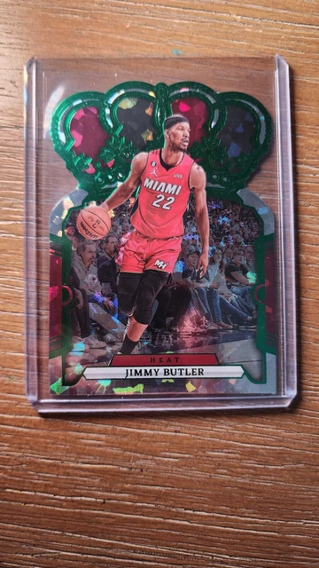 2023-24 PANINI CROWN Royale Jimmy Butler FOTL Cristallo Verde 21/21 SSP ...