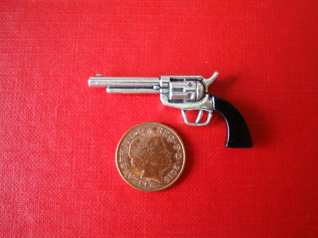 1/6 SCALE ACTION Figure Cowboy Gun Revolver Pistol Metal Black Dragon ...