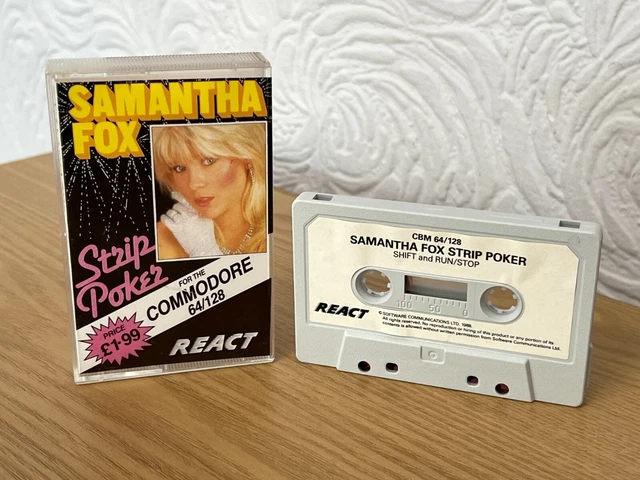 SAMANTHA FOX STRIP Poker Commodore 64 Cassette - Working -😎Make Any ...