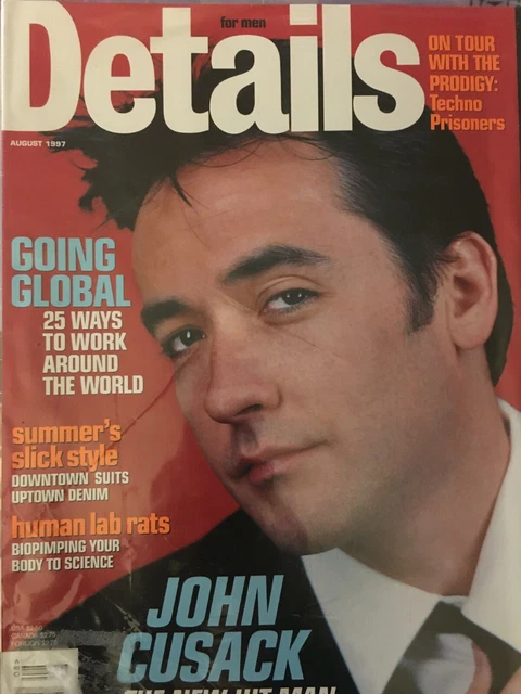 DETAILS MAGAZINE JOHN Cusack Peta Wilson August 1997 new in plastic EUR ...