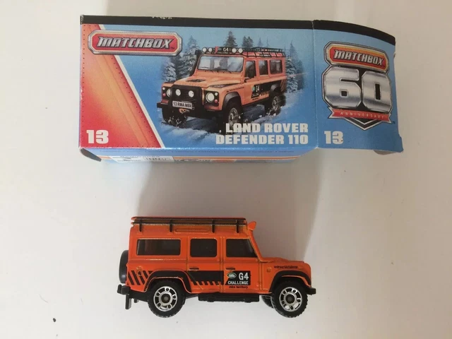 MATCHBOX 60TH ANNIVERSARY 13 LAND ROVER DEFENDER 110 Die cast Model £15 ...
