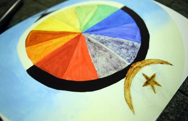 THE WORLD'S RAREST Colors - Color Wheel Art Print - 7 X 7 in. £33.73 ...