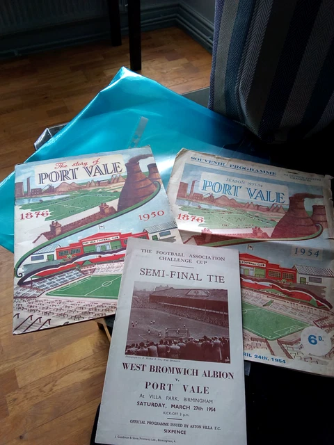 PORT VALE FC vintage programmes £37.12 - PicClick UK