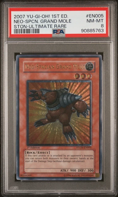 2007 YUGIOH 1ST Ed Ston-En005 Neo-Spacian Grand Mole Ultime Psa 8 Nm #90885763 EUR 179,62 ...