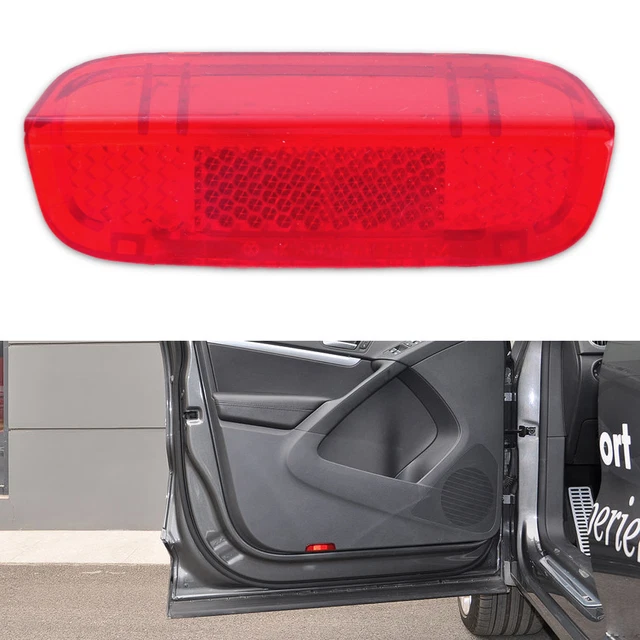 ROUGE RÉFLECTEUR PANNEAU porte pour VW Passat B6 B7 Golf MK6 Passat 1KD ...