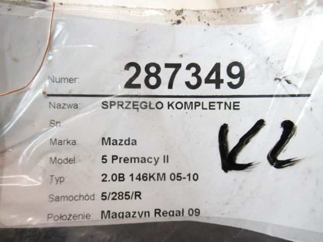 MAZDA 5 PREMACY II 2.0B 146KM Clutch Complete 1pc £120.24 - PicClick UK