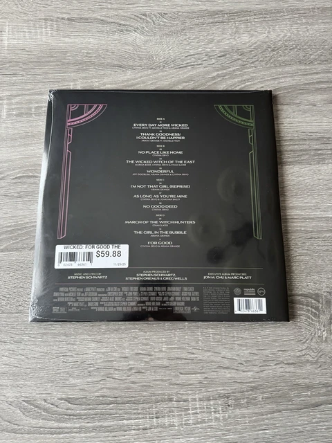 WICKED: FOR GOOD RSD Picture Disc Vinyl Ariana Grande Cynthia Erivo £53 ...