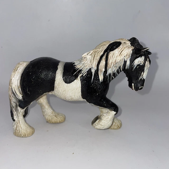 SCHLEICH TINKER MARE Horse Collectible Animal Figure Clydesdale Retired ...