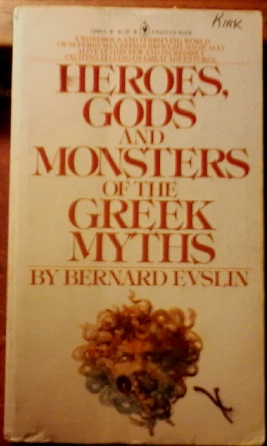 HEROES, GODS AND MONSTERS OF THE GREEK MYTHS By Bernard Evslin (1979 PB ...
