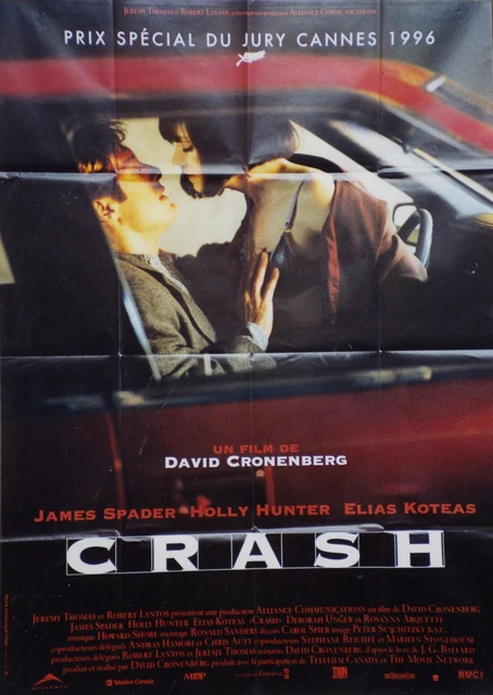 &CRASH& AFFICHE 1996 (David CRONENBERG / James SPADER, Holly HUNTER ...