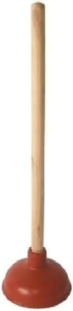 T&B® RED TOILET Plunger 6 Inch Cup with 17 Inch Handle, Drain Sink ...