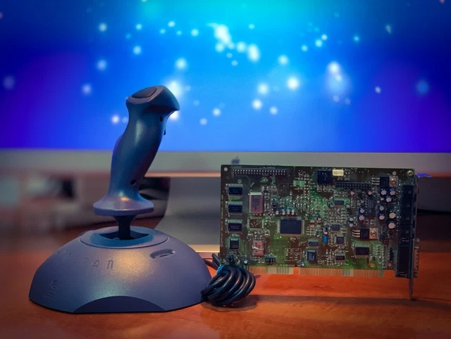 PC 🌈RARE🌈 OLD School Hardware Sound Blaster 16 Logitech Wingman ...