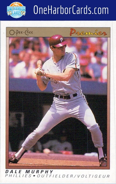 1991 CARTE DE baseball O-Pee-Chee Premier Philadelphia Phillies #85 ...