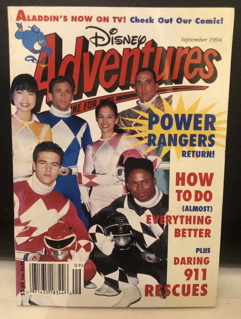 DISNEY ADVENTURES MAGAZINE Power Rangers September 1994 £5.00 - PicClick UK