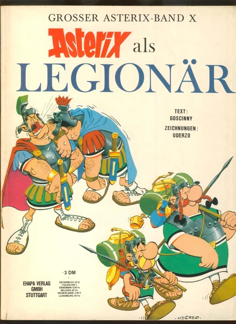 ASTERIX ALS LEGIONÄR Großer Asterix-Band X mit Preis 3 DM → EHAPA Comic 1971 EUR 3,90 - PicClick DE