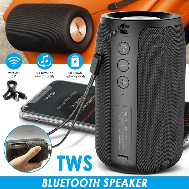 BLUETOOTH SPEAKER SUPER Bass Wireless Portable Sound Box MIc Hands-free ...