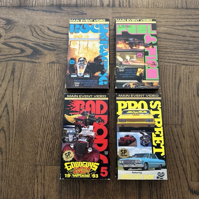 4 MAIN EVENT Video VHS Lot Drag Racing Hot Rods - Tested £22.06 ...