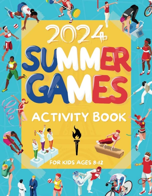 SUMMER GAMES 2024 Activity Book: Paris Olympics Interactive Puzzle Book ...