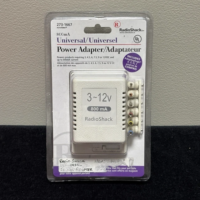 RADIO SHACK UNIVERSAL Power Adapter. New $14.99 - PicClick CA