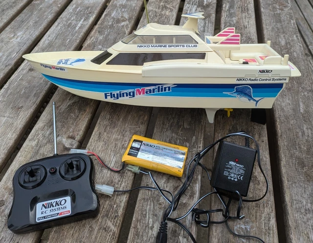 NIKKO FLYING MARLIN Radio Controlled Boat with original box £25.00 ...