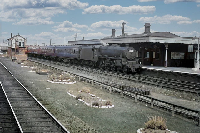 BBC0873 - BR Railway Engine 45329 at Abergele Station in 1962 - print ...