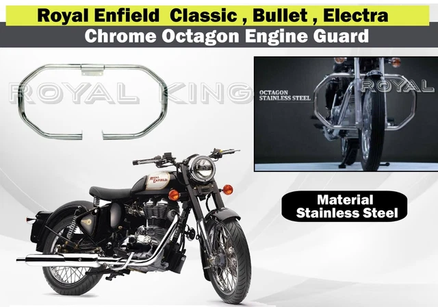 ROYAL ENFIELD CLASSIC, Bullet, Electra "Octagon Engine Guard" EUR 139 ...