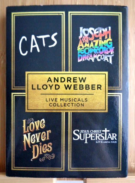 ANDREW LLOYD WEBBER LIVE MUSICAL COLLECTION (Universal UK 5x DVD 2019 ...