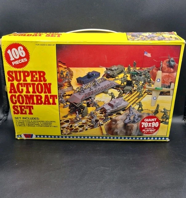 SUPER ACTION COMBAT Toy Soldiers Bundle Plastic Army Military Men Hong ...