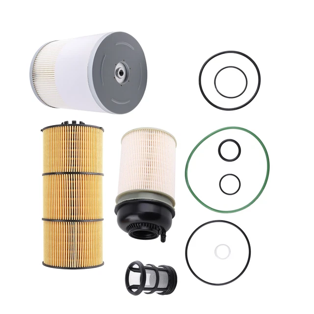 OIL & FUEL Filter Kit for Freightliner DD13/DD15/DD16 P551005 FS19915 ...