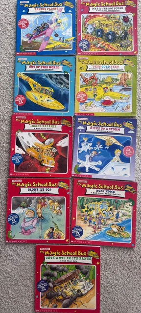 THE MAGIC SCHOOL Bus Kids Learning Books Lot 9 Scholastic Paperback 90s ...