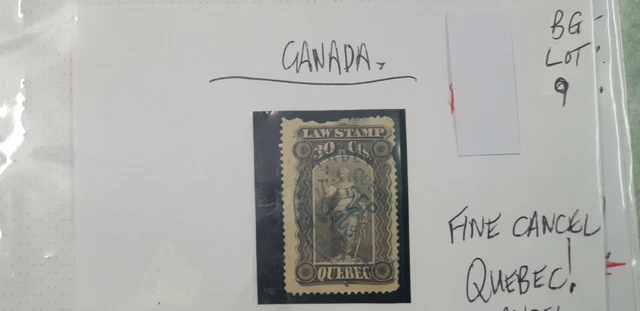 CANADA 30C LAW Stamp Quebec Fine Cancel EUR 4,43 - PicClick FR