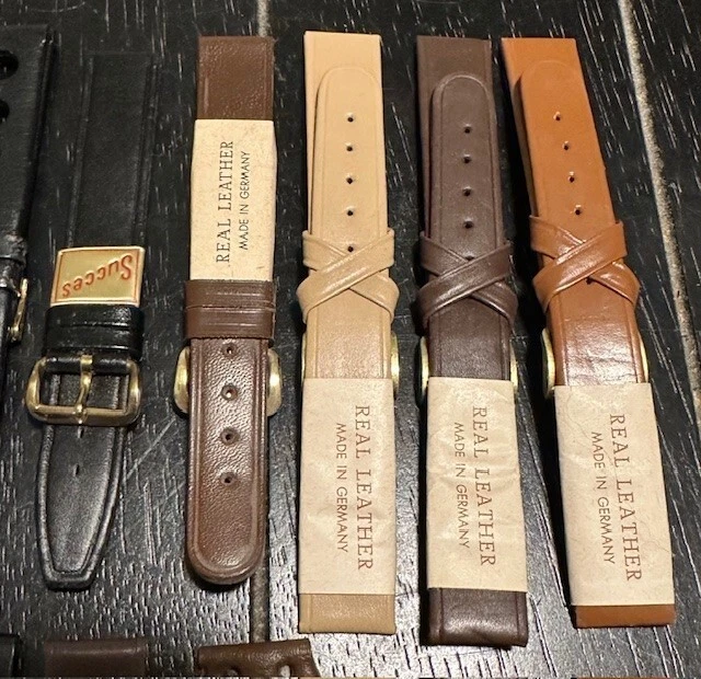 VINTAGE GENUINE HIRSCH / Swiss / German Watch Bands - Lot of 17 - 16 ...