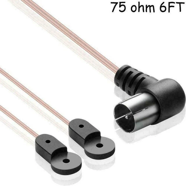 FM ANTENNA 75 Ohm F Type Male Plug For Home Radio Receiv^ EUR 3,86 ...