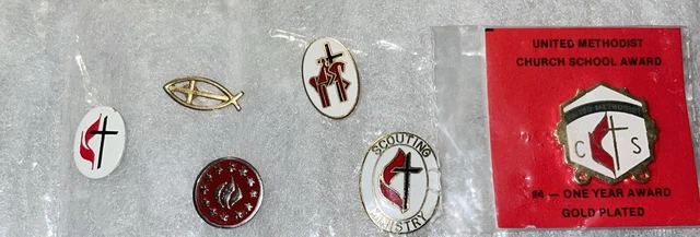 VINTAGE METHODIST CHURCH Sunday School Lapel Pin Award Badge Lot £7.61 ...