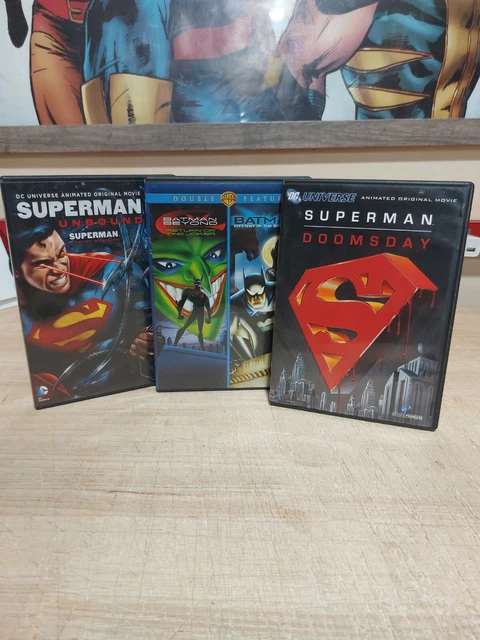 DC UNIVERSE ANIMATED Movie DVD Lot Used Superman Batman $13.49 ...