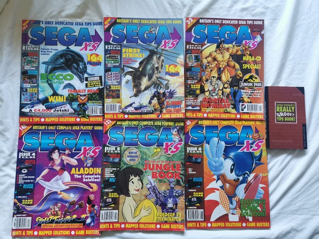 SEGA XS MAGAZINES 1 -6 Plus Really Groovy Tips Book Job Lot - Read ...