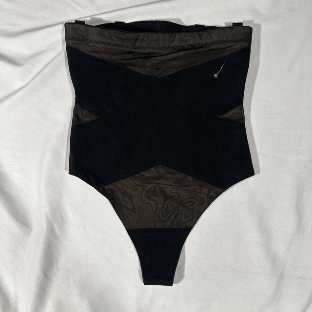 NEW $79 HONEYLOVE [ Small ] Super Power Shaping Thong Runway Black ...