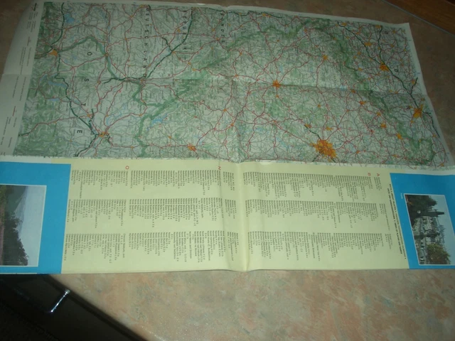 CESKOSLOVENSKO CSSR TSCHECHOSLOWAKEI Automapa Straßenkarte Autokarte ...