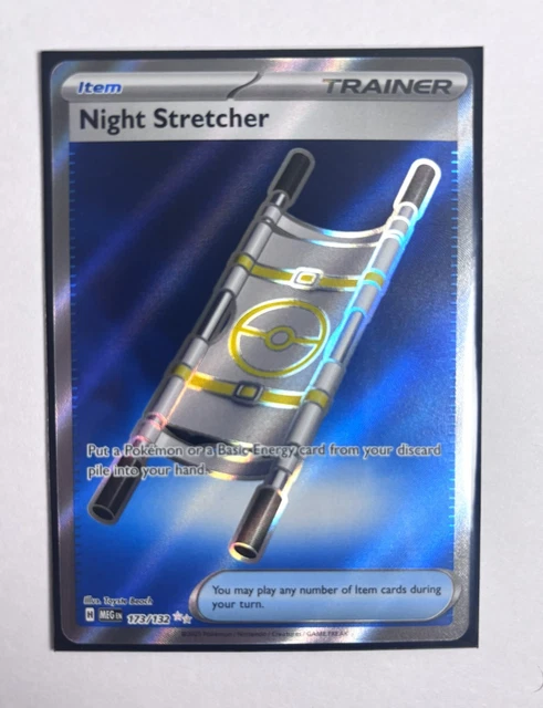 NIGHT STRETCHER 173/132 Pokemon Mega Evolution Ultra Rare Trainer Item ...