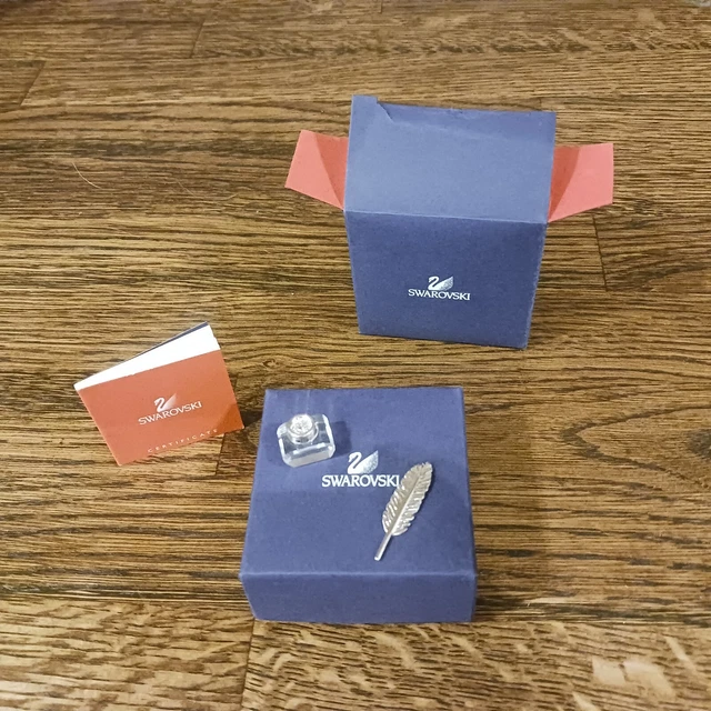 SWAROVSKI SILVER QUILL & Ink Well in original box £11.12 - PicClick UK