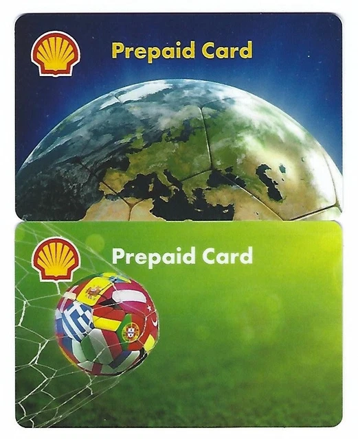 GESCHENKKARTE SHELL PREPAID Card Fußball EM 2024 -0173/0174- Set 2 ...