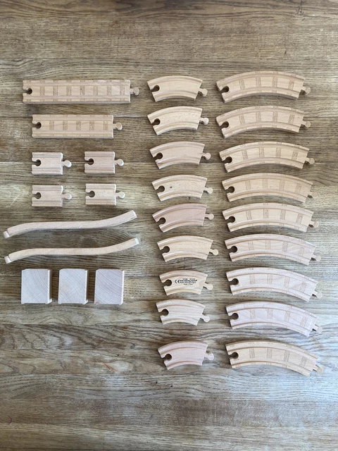 THOMAS AND FRIENDS ELC Wooden Train Track Pieces - Brio Compatible 29 ...