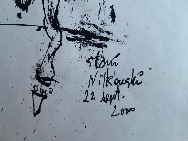 STANI NITKOWSKI ENCRE dessin original signé 2000 EUR 470,00 - PicClick FR