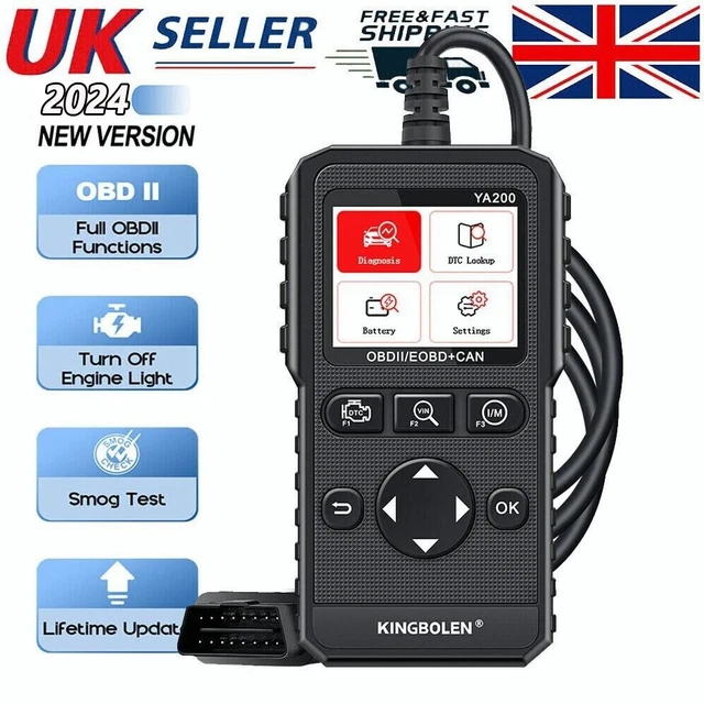 KINGBOLEN CAR ENGINE Diagnostic Scanner OBD2 CAN EOBD Fault Code Reader ...